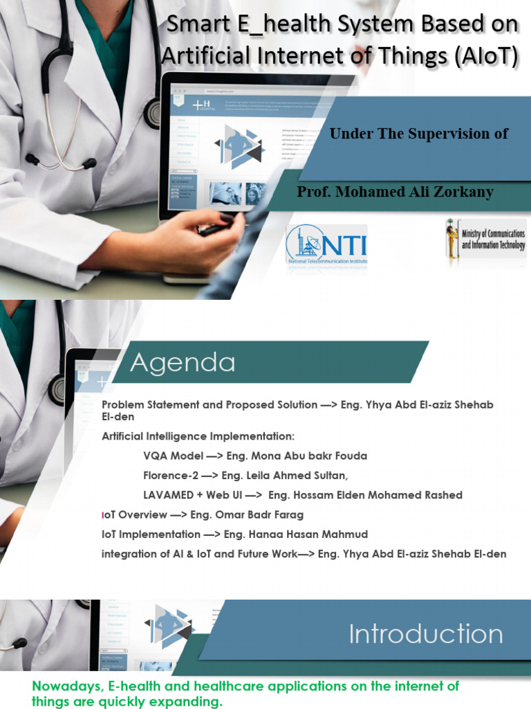 AIoT E-Healthcare Project Pressentation | PDF | Internet Of Things ...