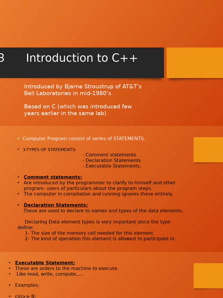 1.3 Introduction to C++ | PDF | C++ | Reserved Word