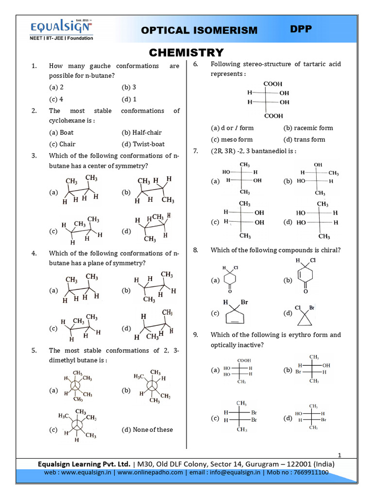 Naming Optical Isomers in Chemistry | PDF | Chirality (Chemistry) | Isomer