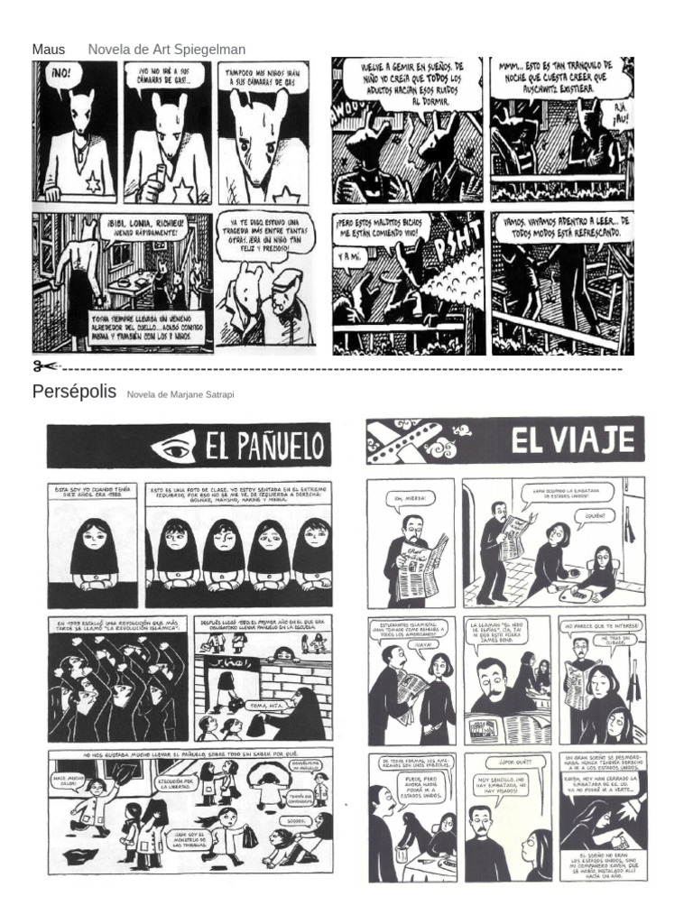 Análisis de "Maus" y "Persépolis" | PDF