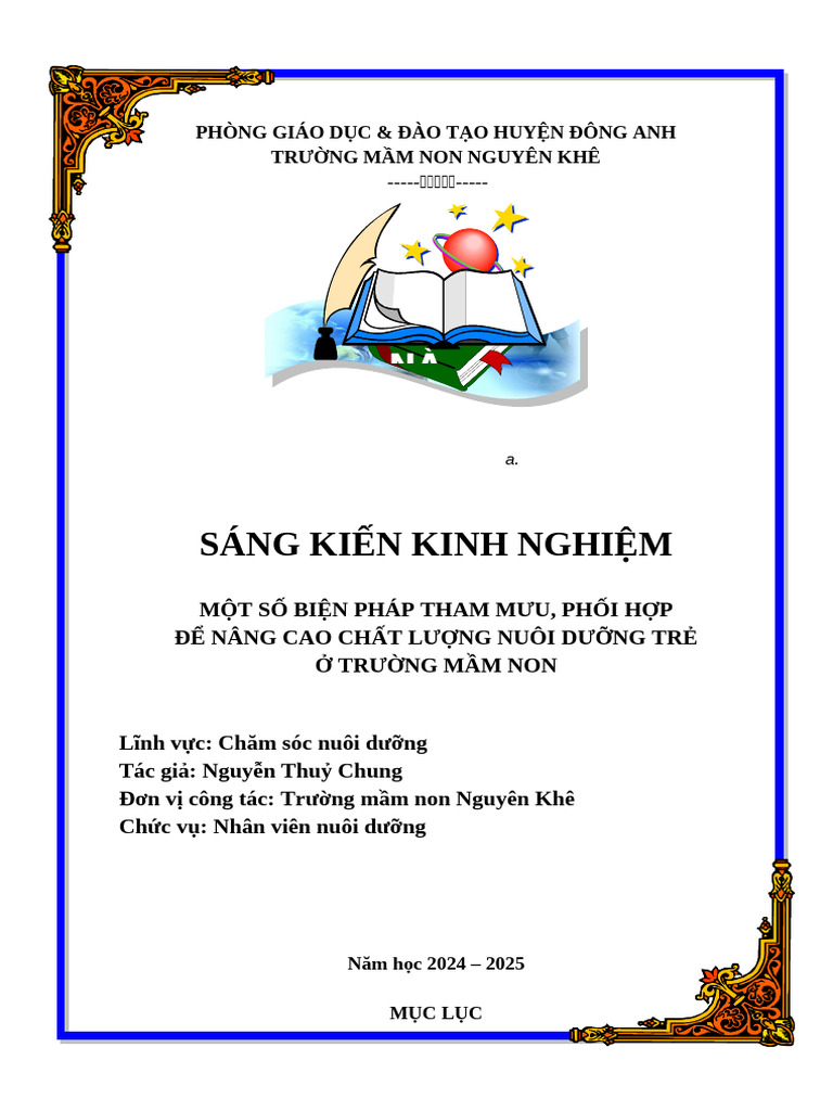 Skkn Chung 2025 | PDF