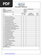 PTW Audit Checklist - ENG | PDF | Risk Assessment | Audit