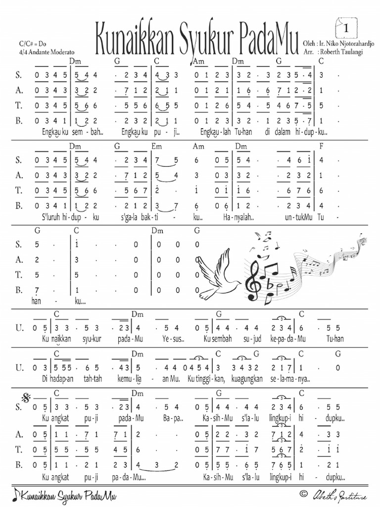 Kunaikkan Syukur PadaMu (Print) | PDF