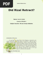 Rizal's Last Words: Consummatum Est | PDF | Social Science