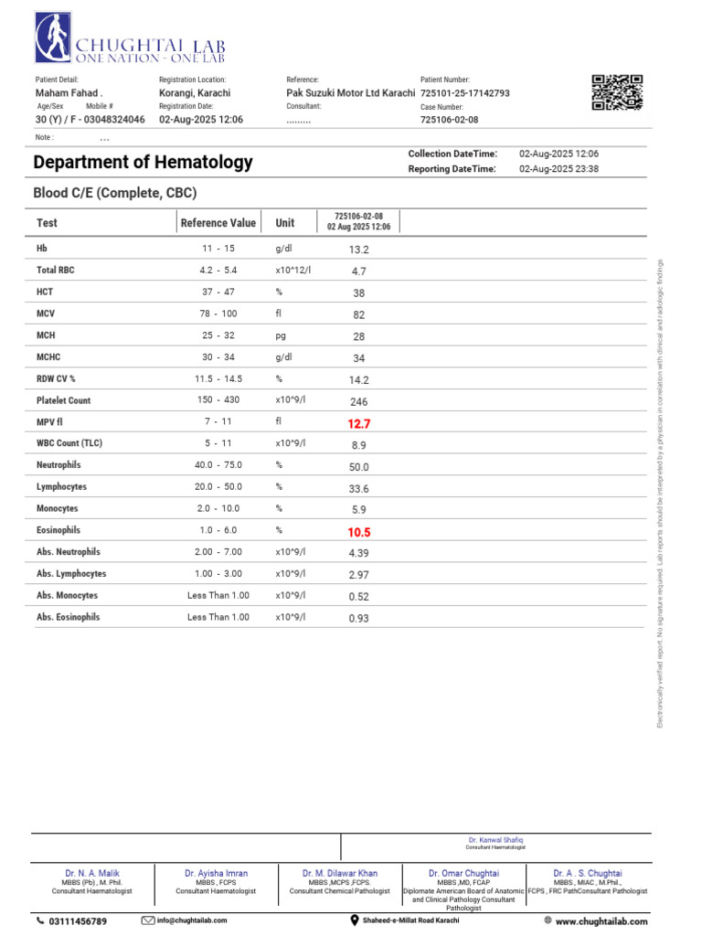 Understanding Your Lab Report Results | PDF | Glycated Hemoglobin ...
