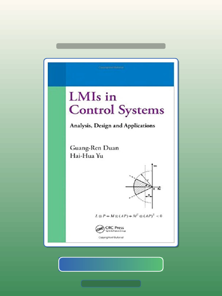 LMIs in Control Systems Analysis Design and Applications 1st Duan Ebook ...