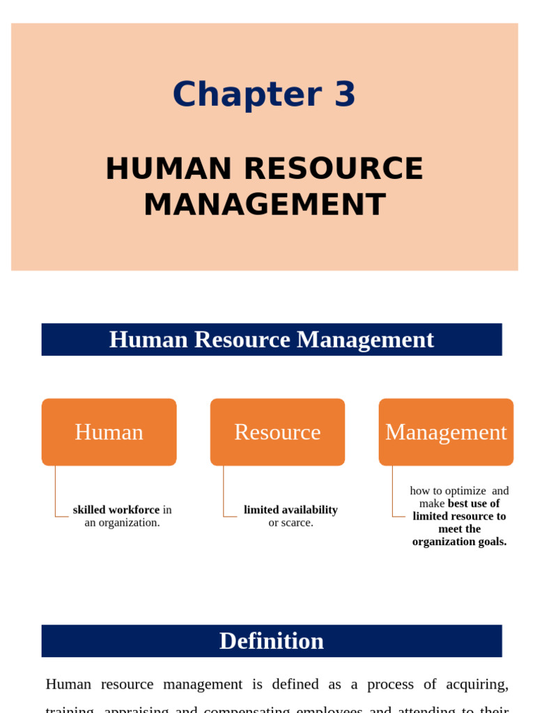 Human Resource Management Overview | PDF | Recruitment | Human Resource ...