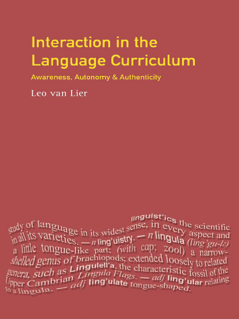 Interaction in The Language Curriculum | PDF | Curriculum | Learning
