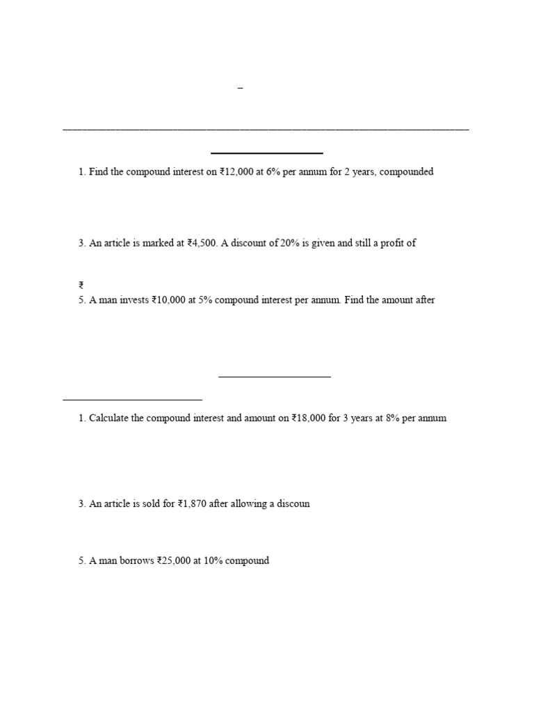 ICSE Class 8 Maths Question Paper 2018-19 | PDF
