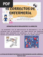 15 Correctos en Administración de Medicamentos | PDF
