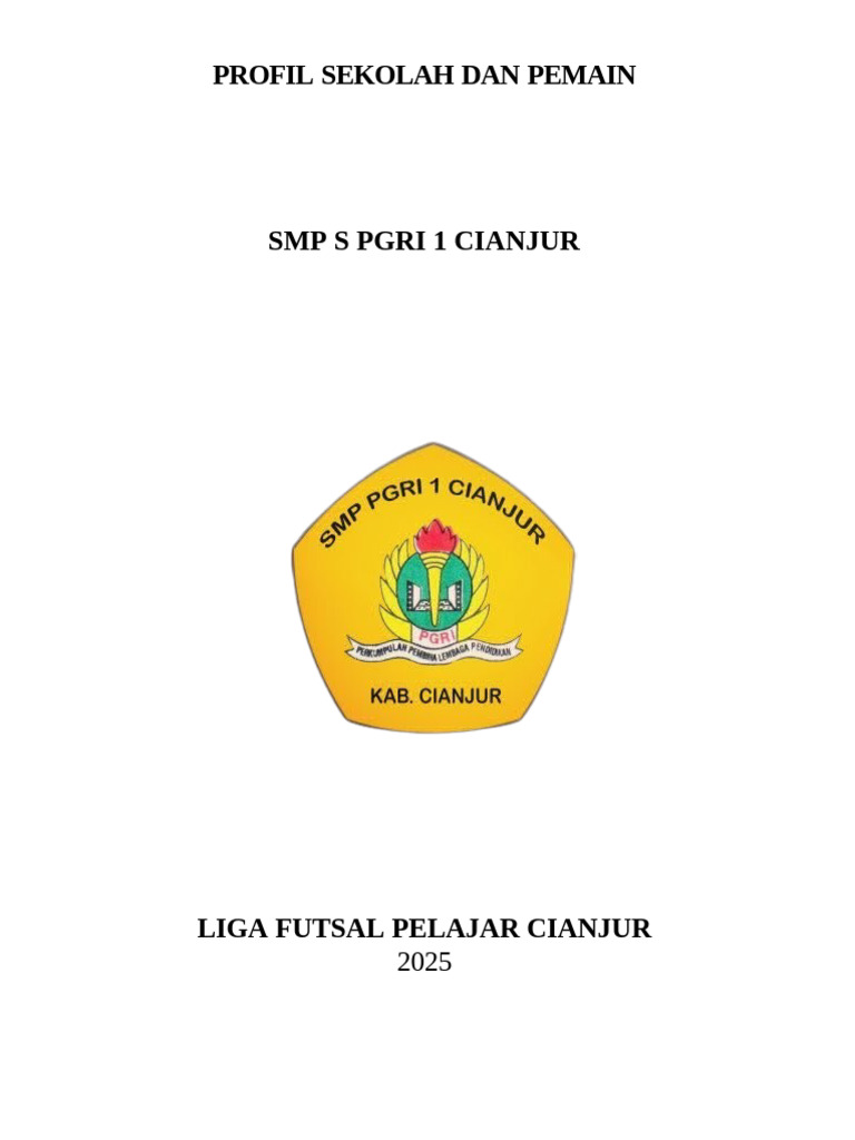 Profil Sekolah, Surat Surat Dan Susunan Pemain, Official | PDF