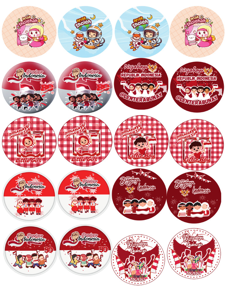 Pin Button Diameter 5.8 CM (Ukuran Desain Diameter 7 CM) | PDF