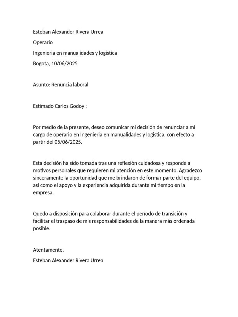 Esteban Alexander Rivera Urrea | PDF