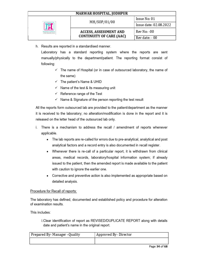 Duplicate Report Handling Procedures | PDF | Patient | Medical Record