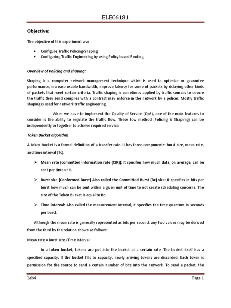 Lab 4 Pdf Router Computing Ip Address