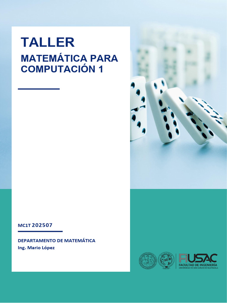 Programa Taller MC1T 202507 | PDF | Ciencias de la Computación | Informática