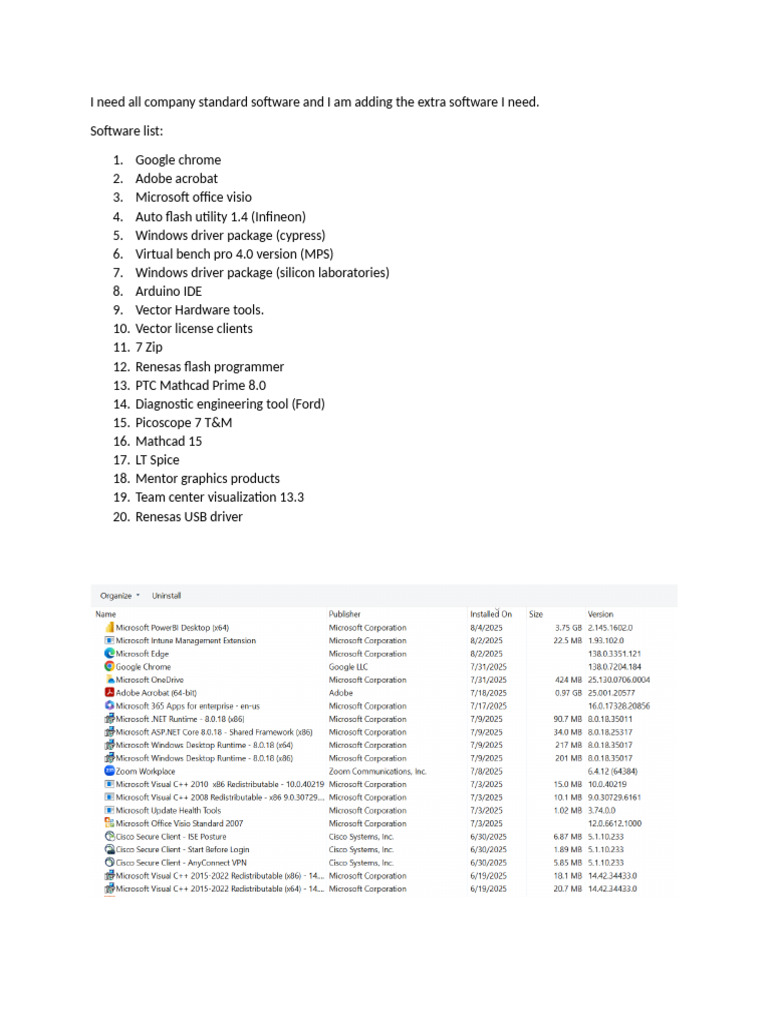 Software List | PDF