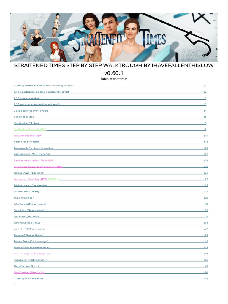 Step by Step Guide v0.60.1 WT2 | PDF | Human Sexuality