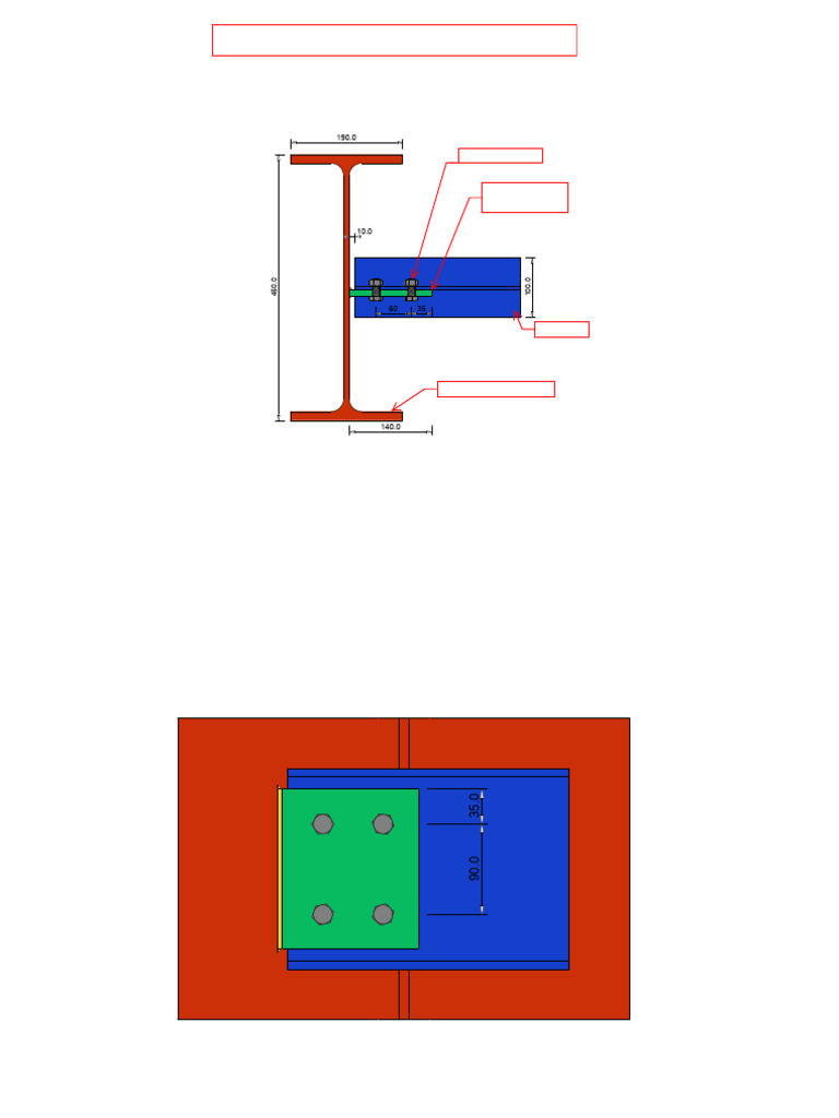 Connection 8-Shear Connection-Sketch 1 | PDF