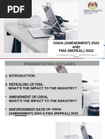OSHA Amendment 2022 Overview | PDF | Occupational Safety And Health ...