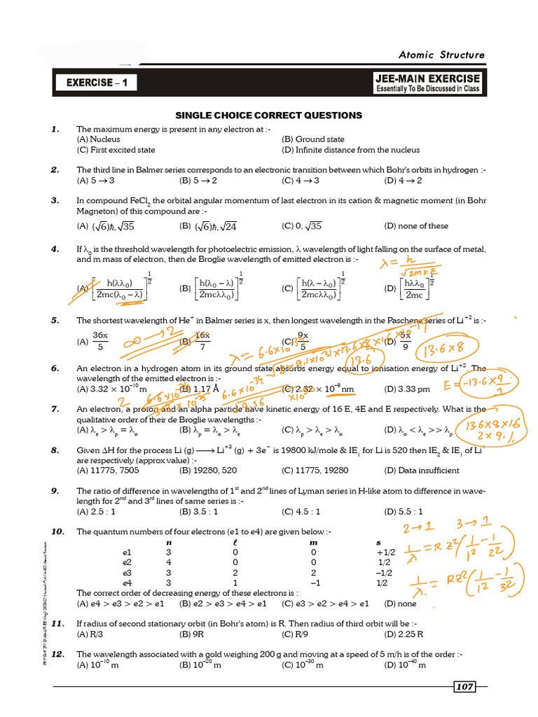 Final Revision | PDF | Atomic Orbital | Electron
