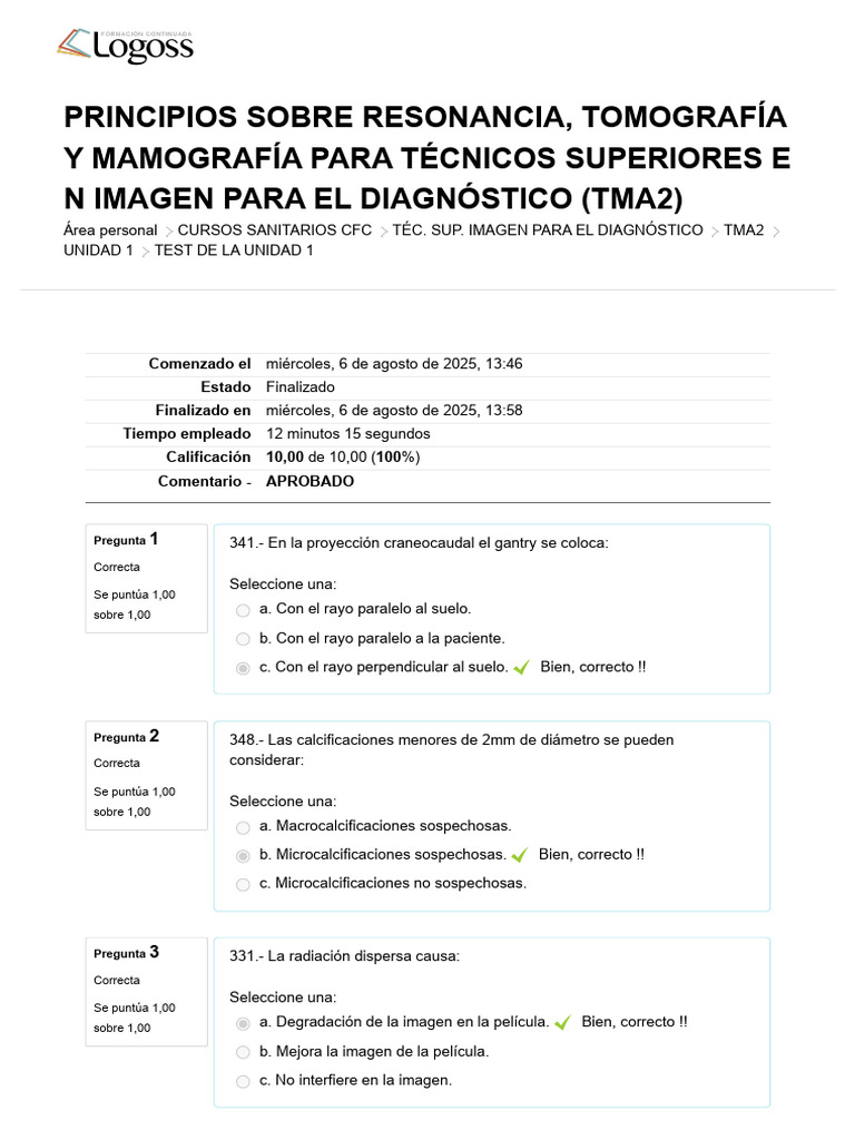 Test de Imagen para Diagnóstico: TMA2 | PDF | Especialidades Medicas ...