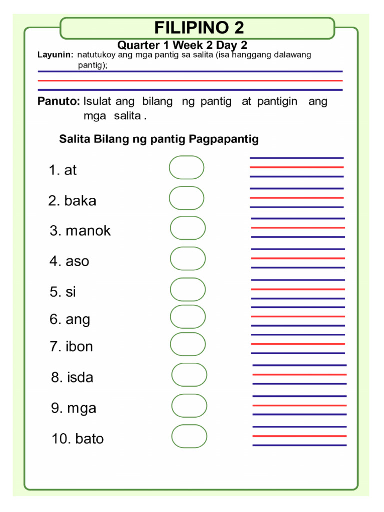 WORKSHEET-DAY-2 | PDF