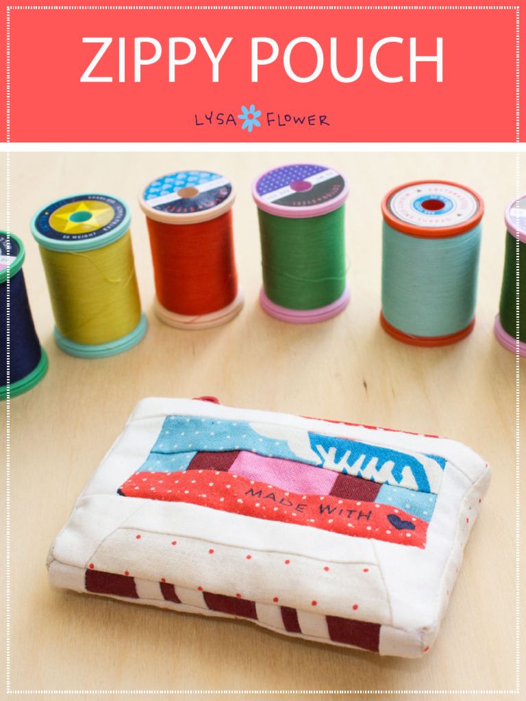 Lysa+Flower Zippy+Pouch+Tutorial 2018 | PDF