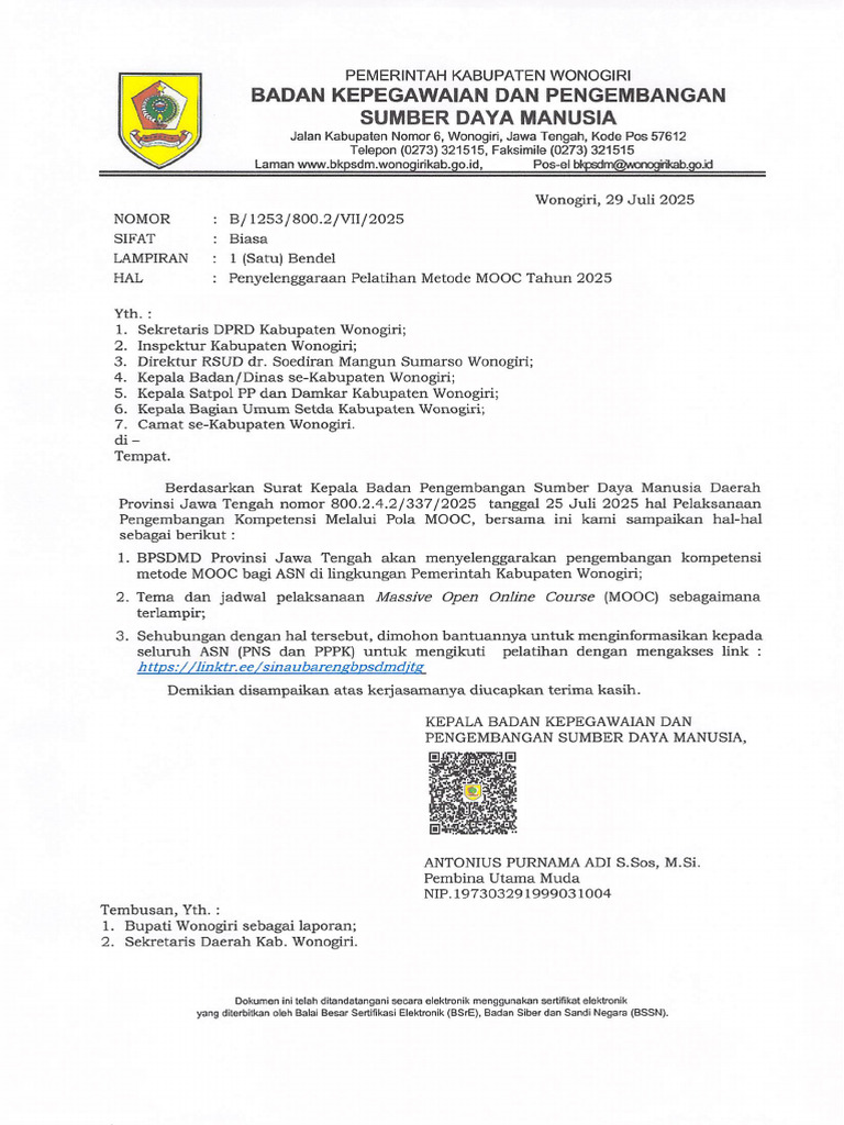 Penyelenggaraan Pelatihan Metode MOOC | PDF