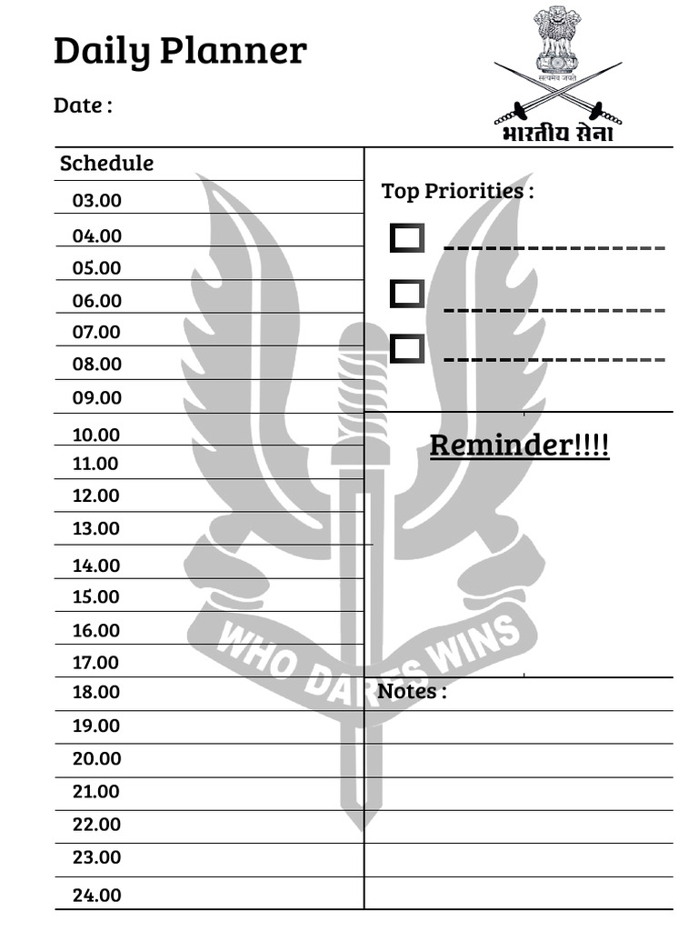 Daily Planner | PDF