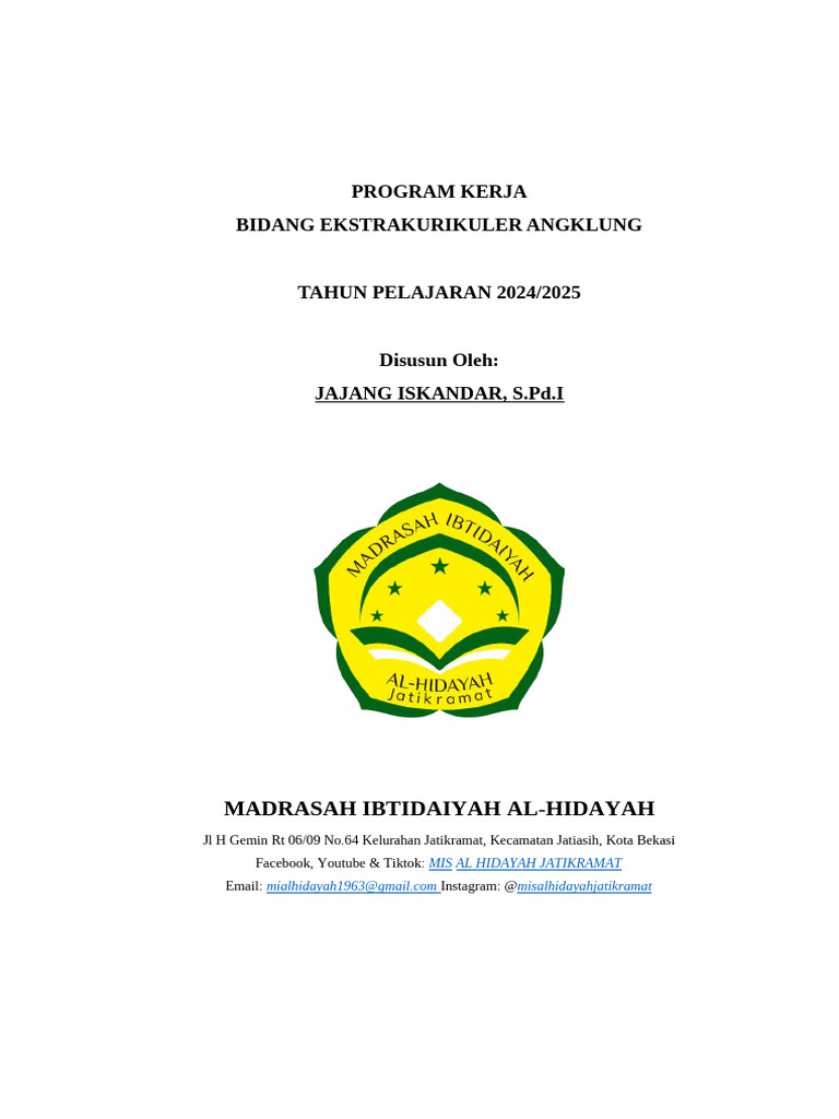 Cover Proker 2024-2025 | PDF