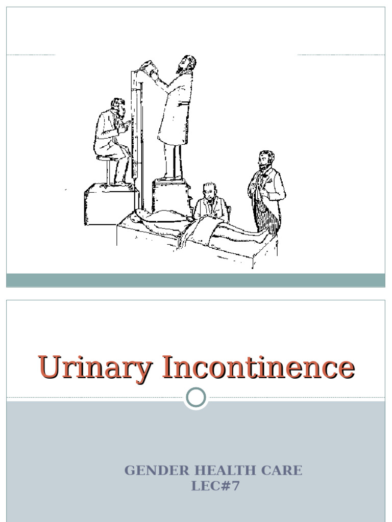 Urinary Incontinence | PDF | Urinary Incontinence | Urology