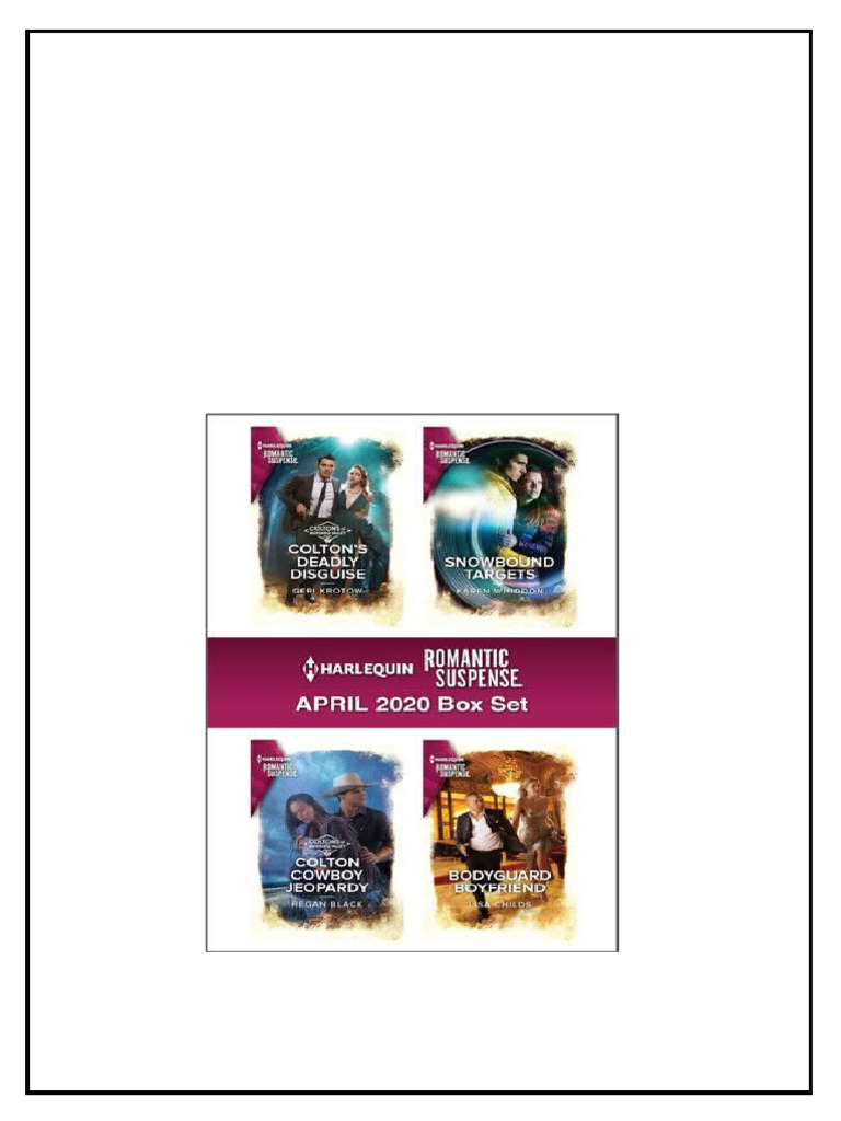 Harlequin Romantic Suspense April 2020 Box Set Geri Krotow Regan Black PDF Download | PDF ...