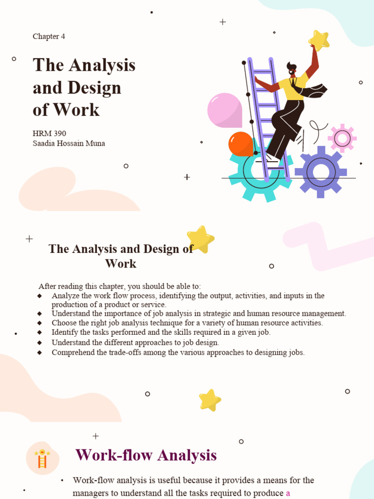 Work Analysis and Job Design Strategies | PDF | Job Satisfaction | Workflow
