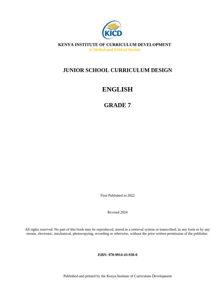 Grade 7 English Curriculum Design Compressed | PDF | Curriculum | Learning