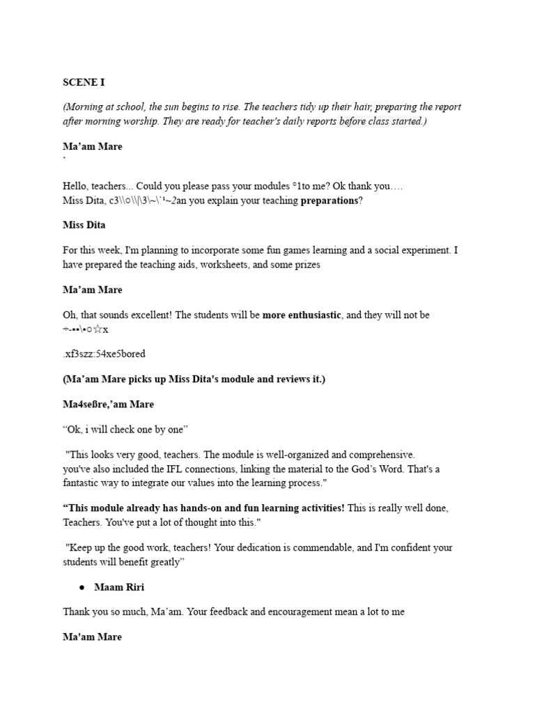 Revised Script Drama Concert | PDF