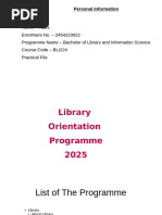 Library Orientation | PDF