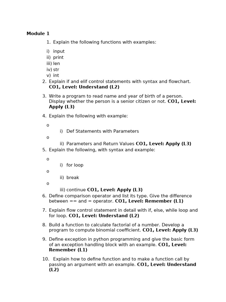 Python Programming Concepts and Examples | PDF | Parameter (Computer Programming) | Computer File