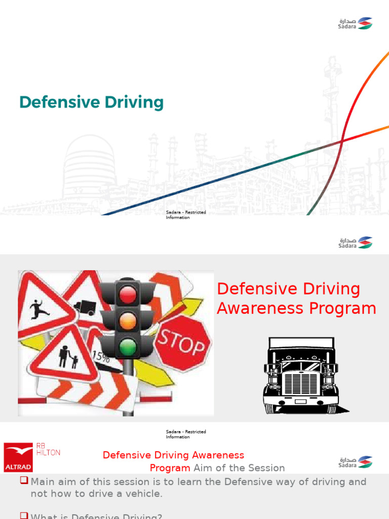 Defensive Driving | PDF | Driving | Seat Belt
