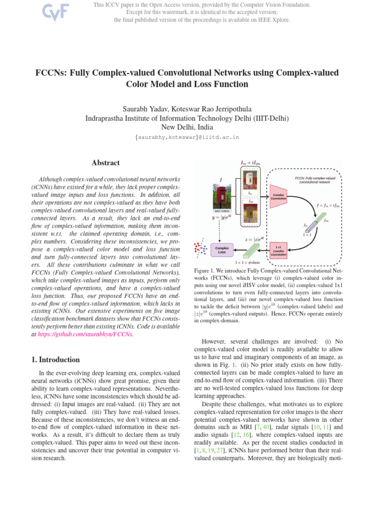 Yadav FCCNs Fully Complex-Valued Convolutional Networks Using Complex ...