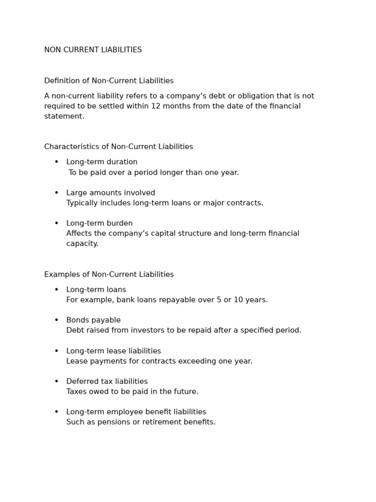 Non Current Liability Audit 2 | PDF
