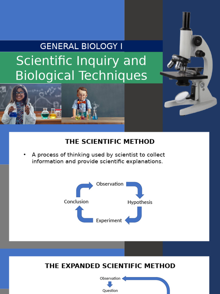 Scientific Inquiry and Biological Techniques | PDF | Staining ...