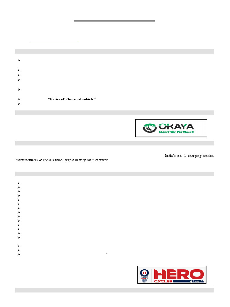 Resume For Job ID - 27829 (Vinod Raika) | PDF | Electric Vehicle