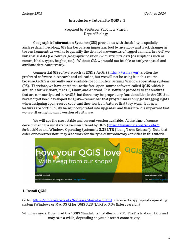 2024 Manual to QGIS Tutorial | PDF | Installation (Computer Programs) | Computer File