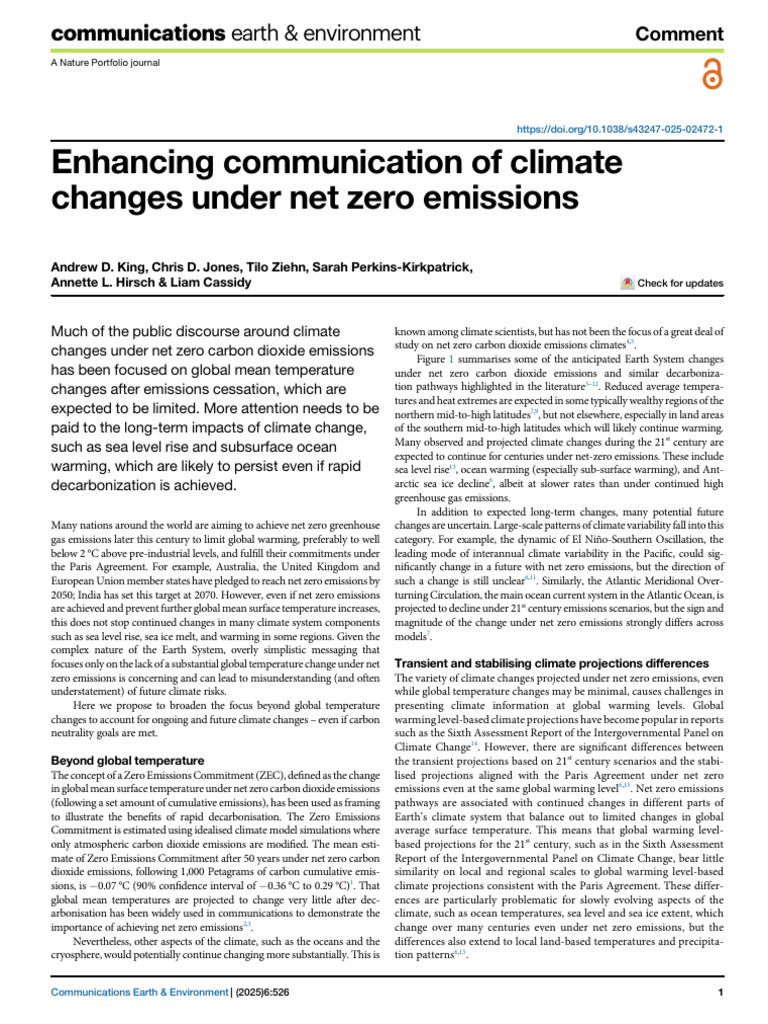 Climate Change Communication Beyond Temperature | PDF | Climate Change ...