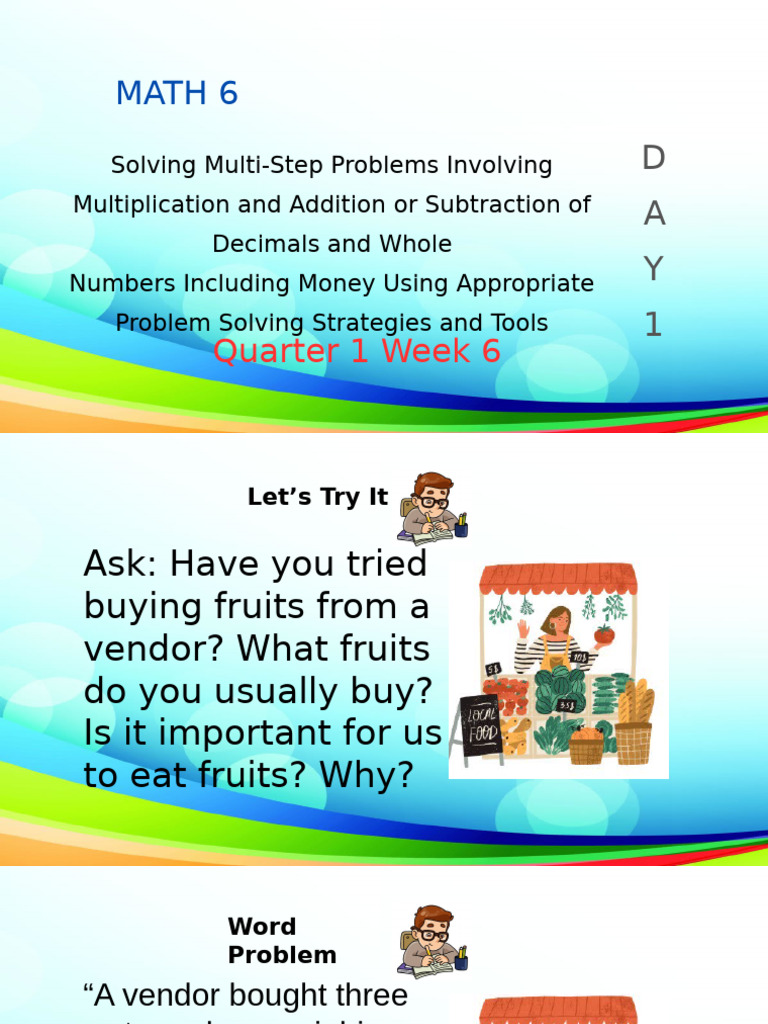 q1 Week 6 PPT Math 6 | PDF