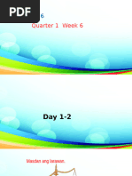 AP 4 Q1 6 Napahahalagahan Ang Katangiang Heograpikal NG Bansa | PDF