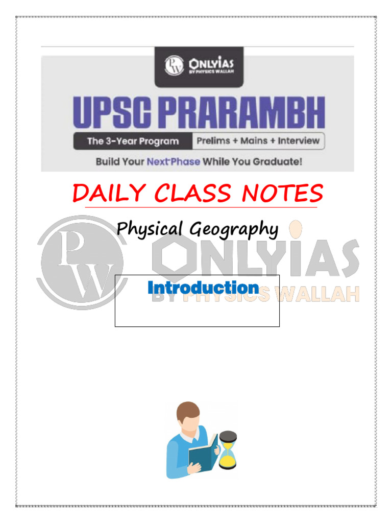 Physical Geography _ Introduction __ Daily Class Notes | PDF | Oceans ...
