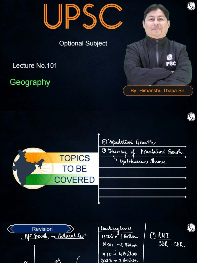 Geography 101 - Class Notes - (UPSC Optional Geography) | PDF