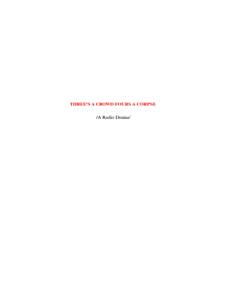 SAMPLE Radio Drama Script - Docx 20250806 203407 0000 | PDF
